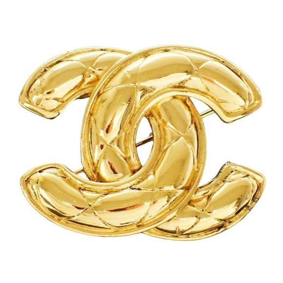 CHANEL | Jewelry | Chanel Logo Cc Brooch | Poshmark